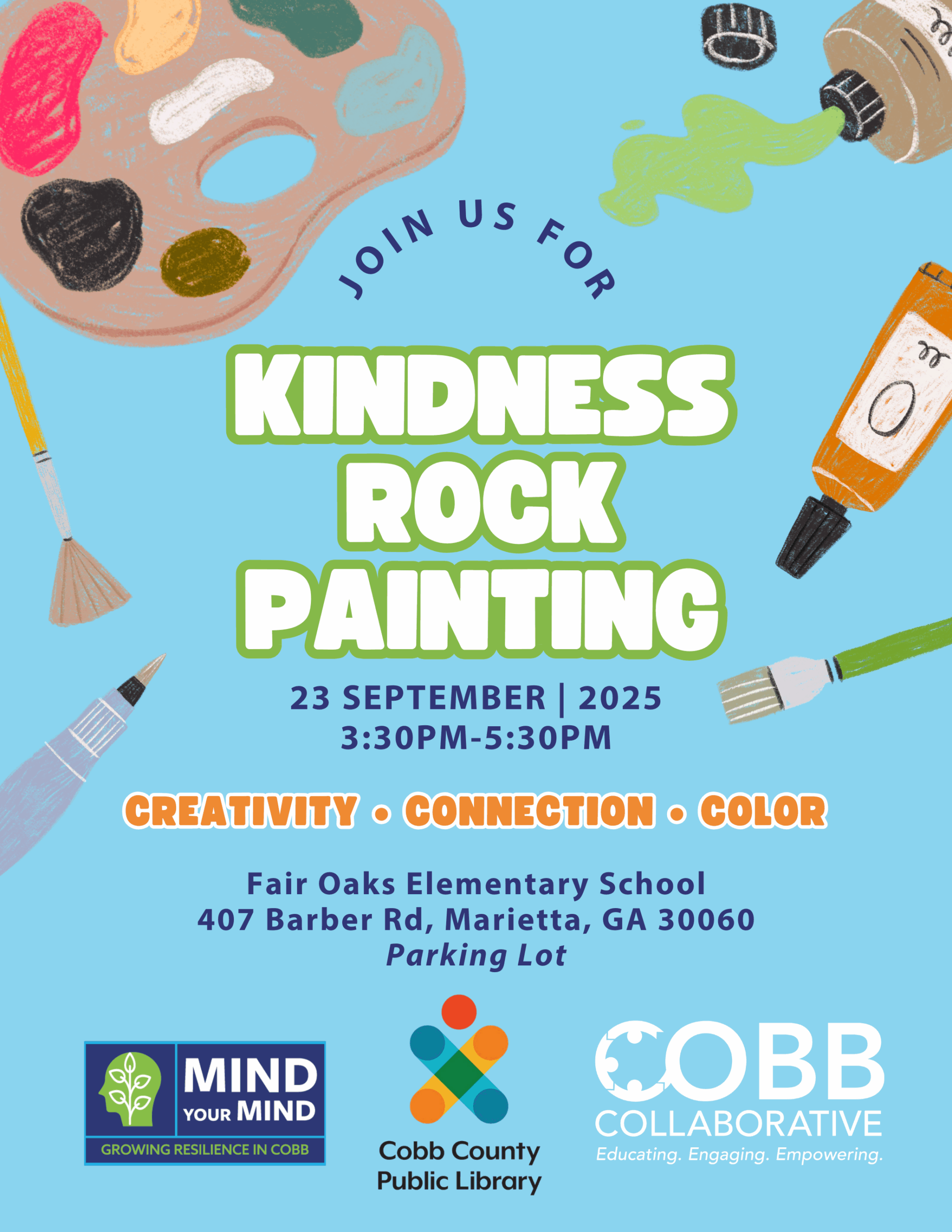 Kindness Rock Painting with Cobb Collaborative - Cobb Collaborative